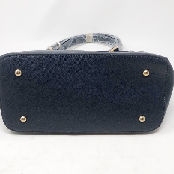 Isabelle Handbags | Bags | New Isabelle Navy Vegan Satchel Crossbody ...